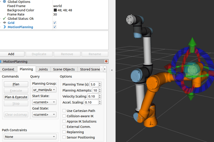 Setting up and using Universal Robots driver and MoveIt on ROS 2 Humble ...